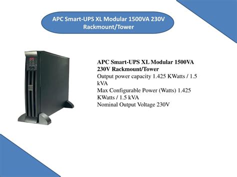 PPT APC UPS PowerPoint Presentation Free Download ID