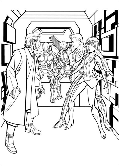 Tron Coloring Pages Free