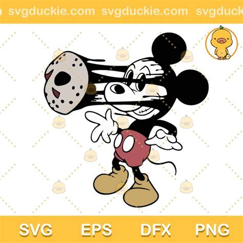 Mickey Mouse Halloween Svg Mickey Mouse Jason Voorhees Svg Disney Halloween Svg Png Eps Dxf