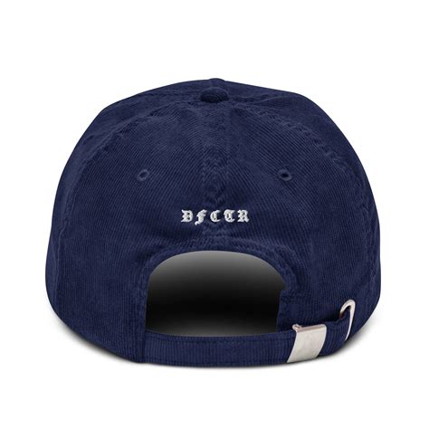 Defector Embroidered Corduroy Cap Defector Uk