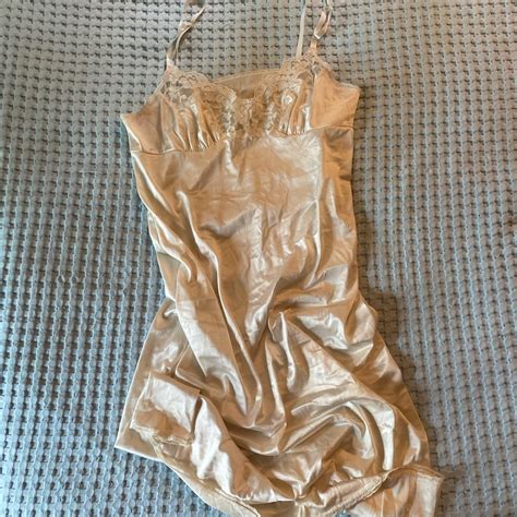 Vassarette Midi Vintage Cream Nightgown Depop