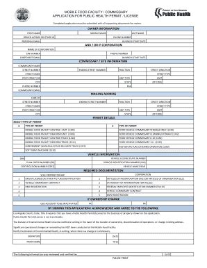 Fillable Online County Of Los Angeles Department Of Public Health