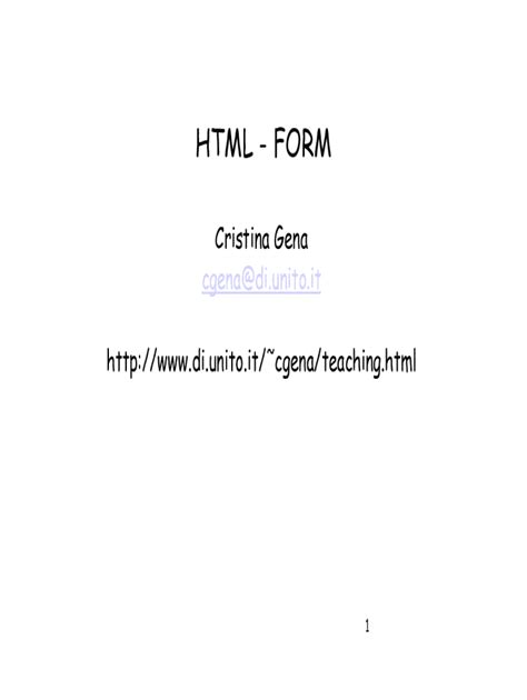 Compilabile Online INTRODUZIONE AI FORM HTML E CSS Fax Email Stampa PdfFiller