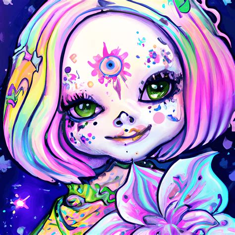 Cute Flower Pixie Girl · Creative Fabrica