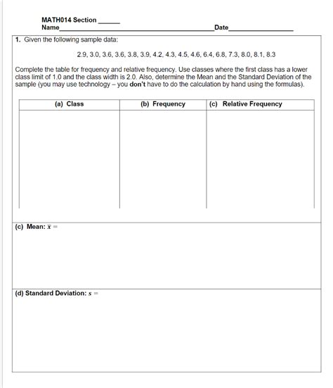Solved 1 Given The Following Sample Data Chegg Com