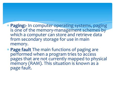 Page Replacement Algorithms Pptx Data Storage And Warehousing