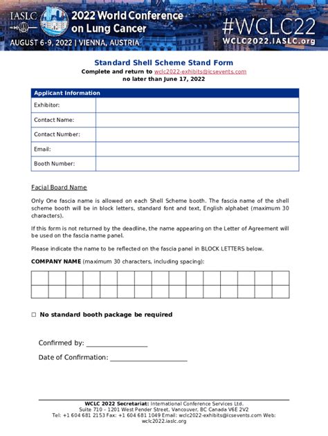 Shell Scheme And Package Stands Fascia Name Doc Template Pdffiller