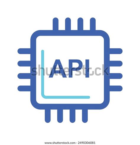 Api Interface Api Icon Vector Stock Vector Royalty Free 2490306081