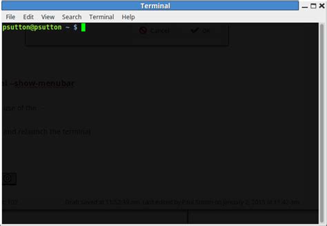 Terminal Window Configuration Devon And Cornwall GNU Linux Users Group