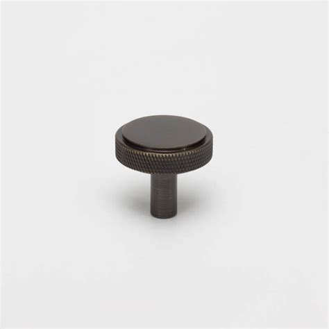 Kitchen Drawer Knurled Knobs Round Brass Nickel Black Antique