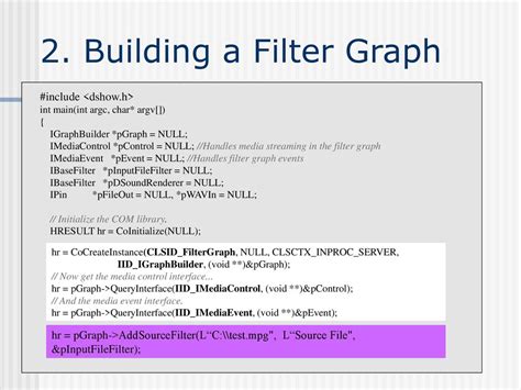 Microsoft Directshow Ppt Download