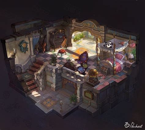 Pin By 雀 孔 On Set Design Game Concept Art Isometric Art Concept Art