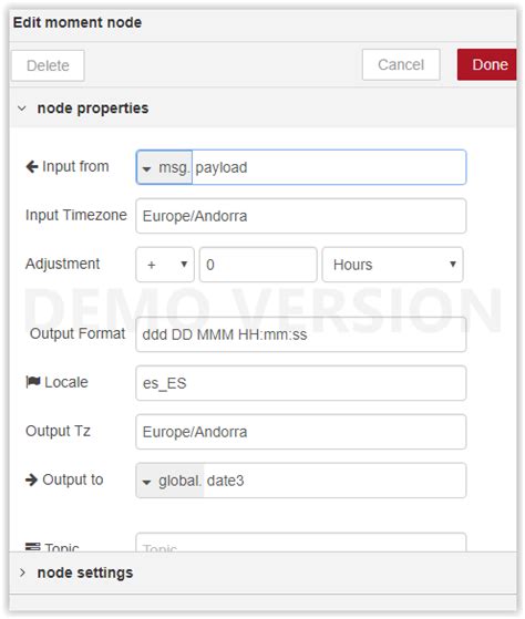 Datetime Formatting General Node Red Forum