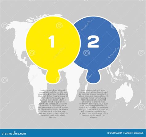 Vectordiagram Infografisch Proces Op 2 Stappen Vector Illustratie