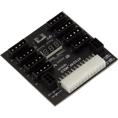 Breakout Board 800w Alimentation Atx 24 Atx24 Vers 8 X Molex Et 2 X P6