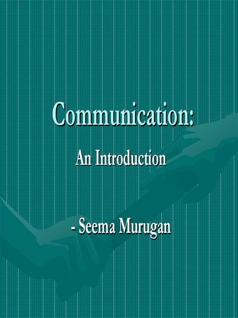 Pdf Communication The Basics Dokumen Tips
