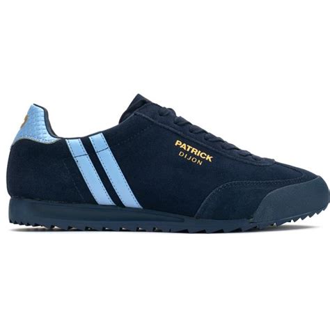 Mens Patrick Dijon Trainers In Navy Sky Soletrader