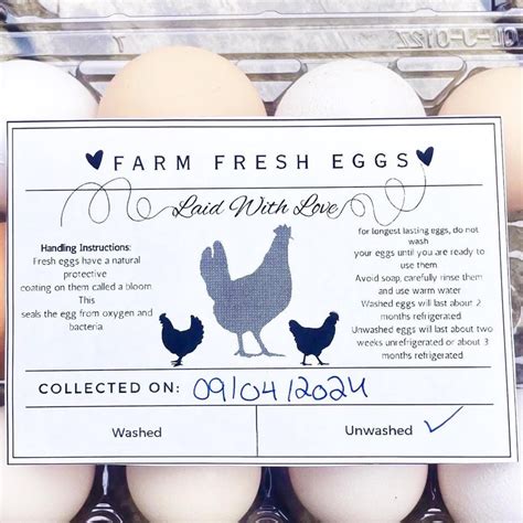 Egg Label Etsy