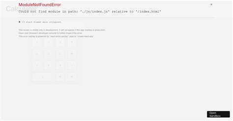 Calculator Codesandbox