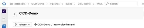 azure devops を使用した azure databricks での継続的インテグレーションとデリバリー azure