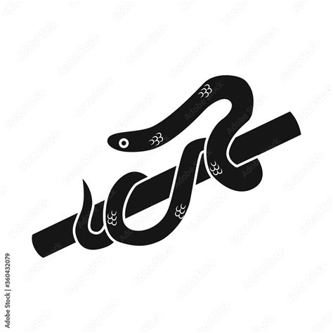 Vector Design Of Serpent And Venomous Sign Web Element Of Serpent And Anaconda Vector Icon For