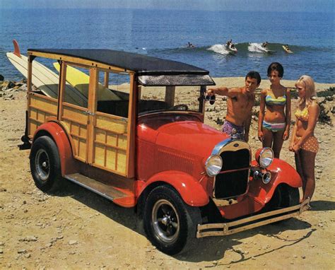Seafoam Green Woody Surfer Wagon