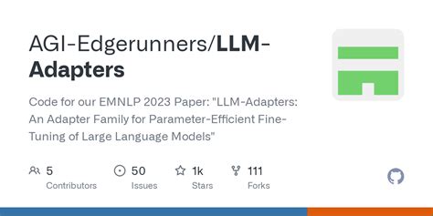 GitHub AGI Edgerunners LLM Adapters Code For Our EMNLP Paper LLM Adapters An Adapter