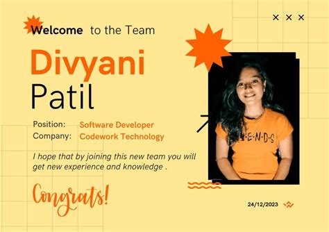 Were Thrilled To Announce That Divyani Patil Has Joined Our Team As A