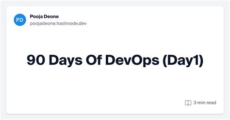 90 Days Of Devops Day1