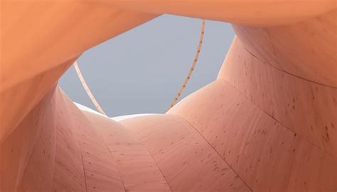 8 Upward Interior View With The Locally Convex Curvature Creating A 8 Upward Interior View With The Locally Convex Curvature Creating A