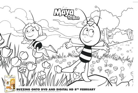 Maya The Bee Colouring Pages And Printable Mask In The Playroom