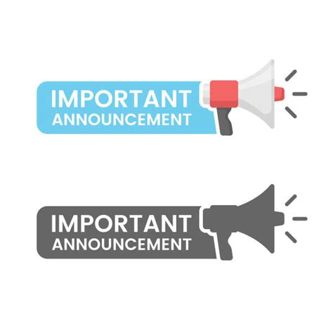 132100 Announcement Message Stock Illustrations Royalty Free Vector