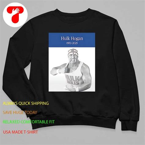Hulk Hogan Ripping 1953 2025 Shirt Hoodie Sweater Long Sleeve And