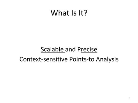 ppt refinement based context sensitive points to analysis for java