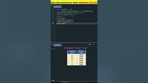 Data Normalizationminmax Scaler Using Pythondata Preprocessing Youtube