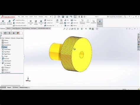 SOLIDWORKS How To Do Knurling In Solidworks YouTube