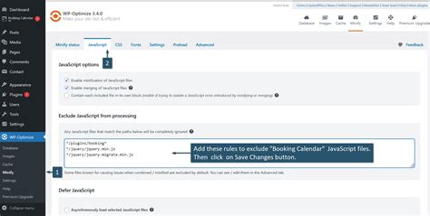 wp optimize plugin generate conflict error calendar is loading… wp