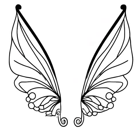 Fairy Wings Coloring Page