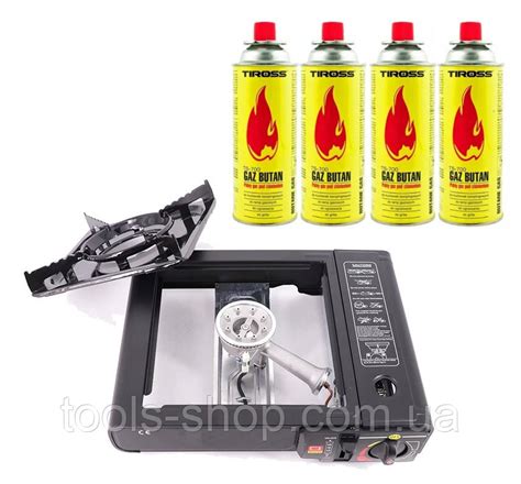 Портативная Газовая Плита с Пьезоподжигом и Адаптером Happy Home Bdz 155 A 2500w — Купить