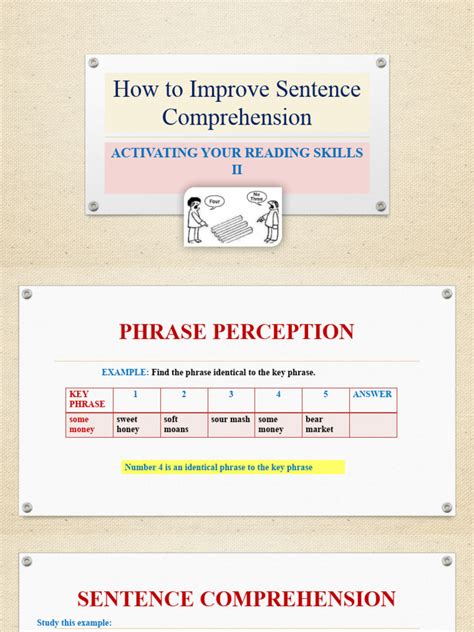 How To Improve Sentence Recognition 1 Pdf Reading Comprehension Neuroscience