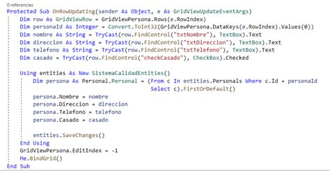 Ligth Knight Crud Con Entity Framework En Aspnet Y Vbnet Usando Un Datagridview