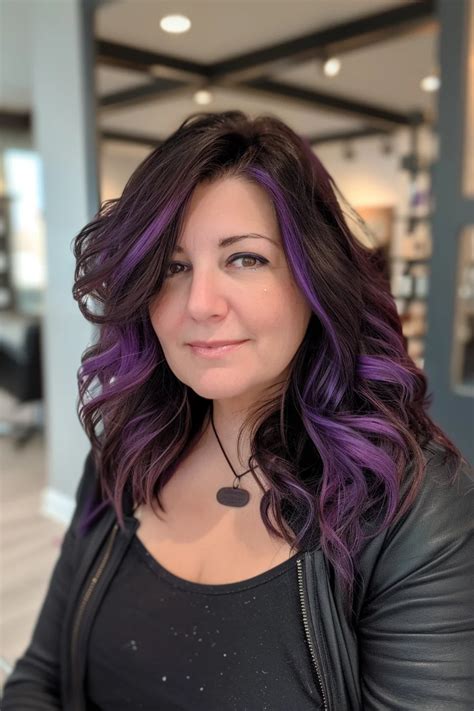 Dark Brown Hair With Purple Highlights Hair Ideas For A 2025 Makeover