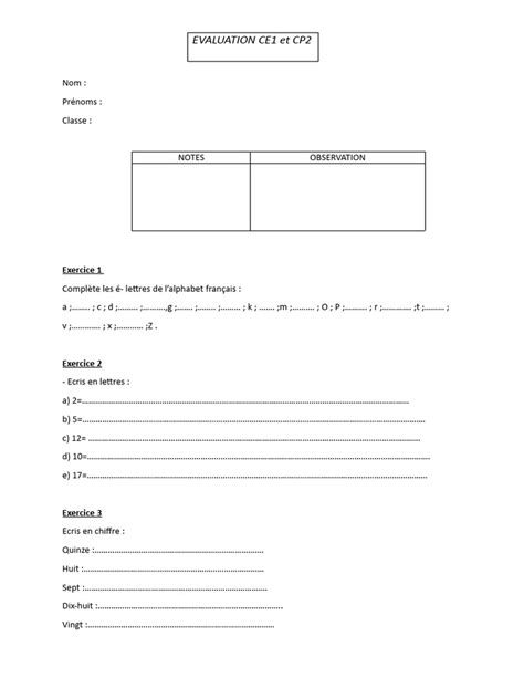 Evaluation Ce1 Et Cp2 Pdf