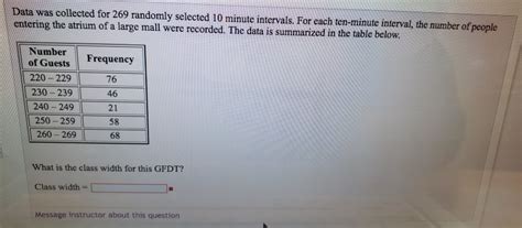 solved data was collected for 269 randomly selected 10