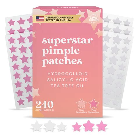 240 Ct Livaclean Star Pimple Patch Blemish Patches Star Pimple