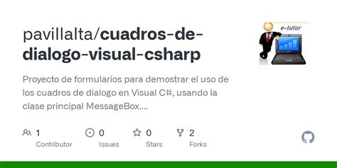 github pavillalta cuadros de dialogo visual csharp proyecto de
