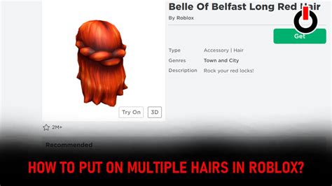 How To Put Multiple Hairs On Roblox