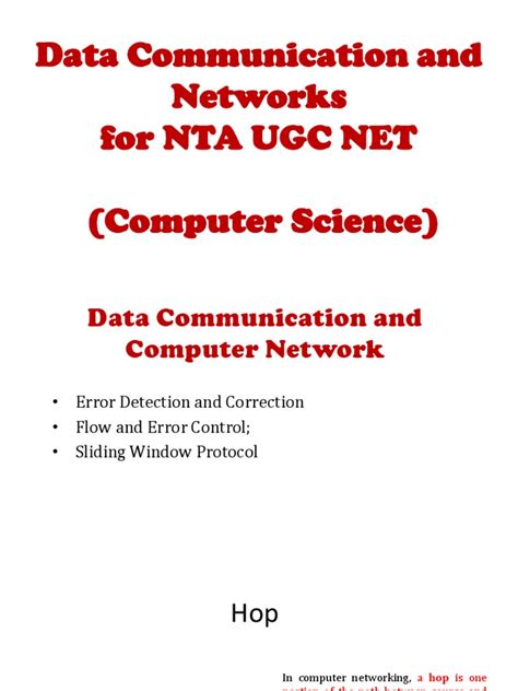 1 Error Detection And Correction Flow And Error Controlsliding Window Protocol 1683138001751 Pdf