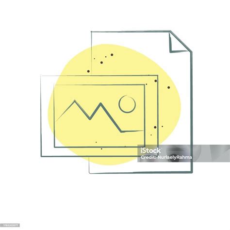 아이콘 크리에이티브 브리프 예술 및 미디어 기호와 관련이 있습니다 색상 별점 스타일 심플한 디자인 편집 가능 계약서에 대한 스톡