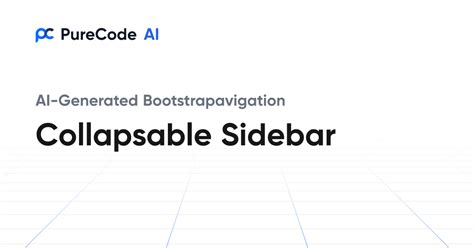 Build Great Bootstrapavigation Collapsable Sidebar Components Faster